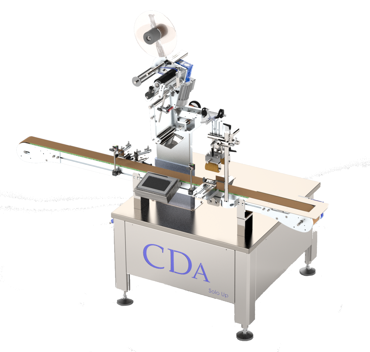 Solo up | Automatic labelling solution to place a label on top | CDA